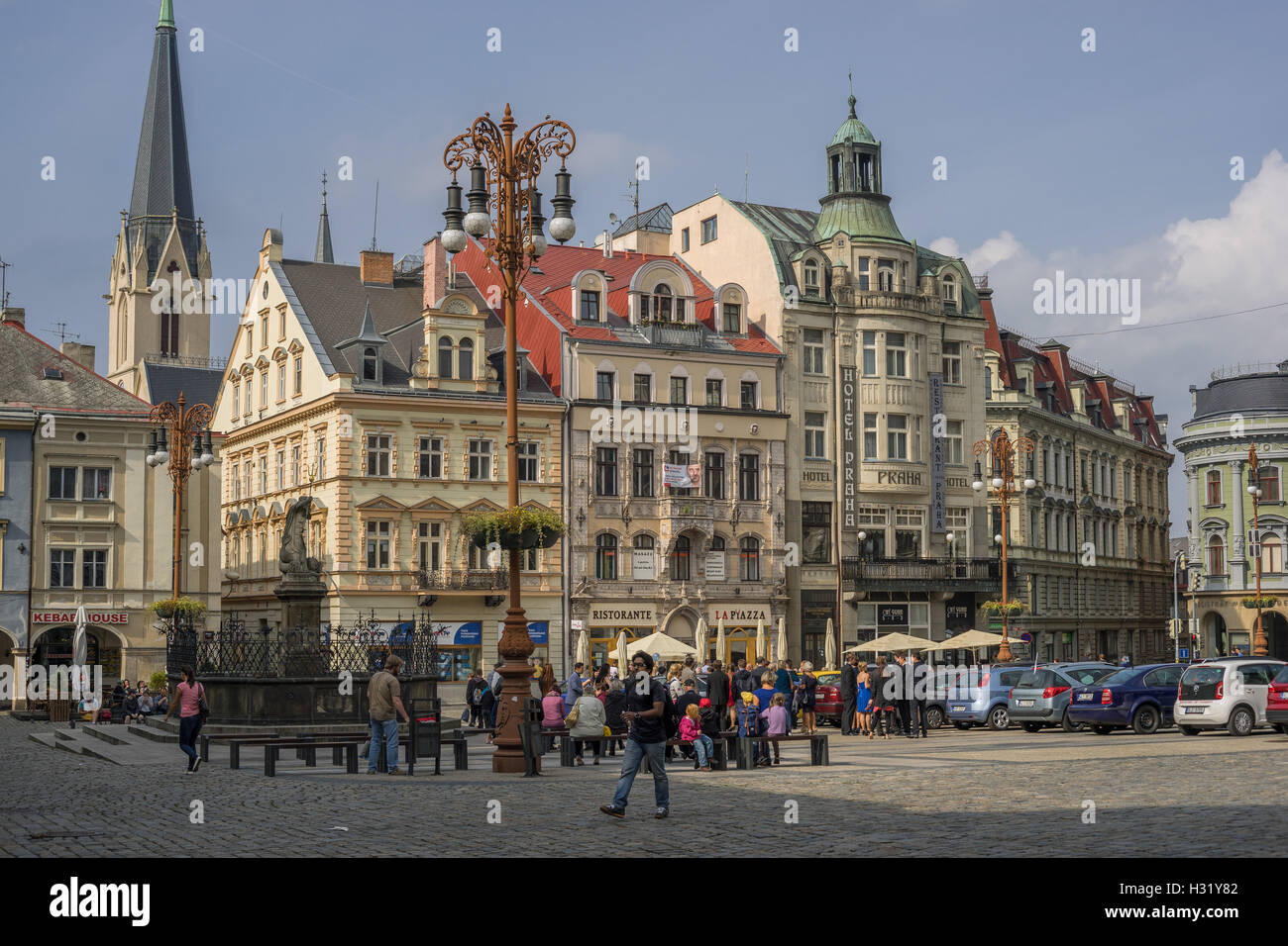 Liberec alte Marktstadt Reichenberg-Tschechien Stockfotografie - Alamy