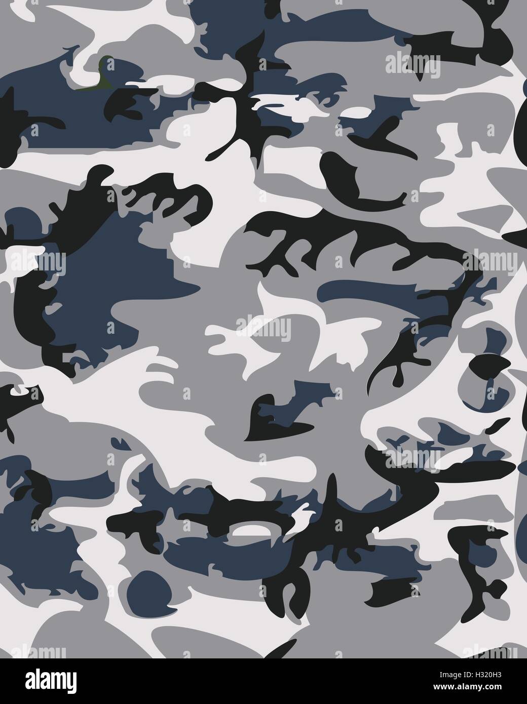 Camouflage-Muster Hintergrund nahtloser Vektor-Illustration. Klassische ...