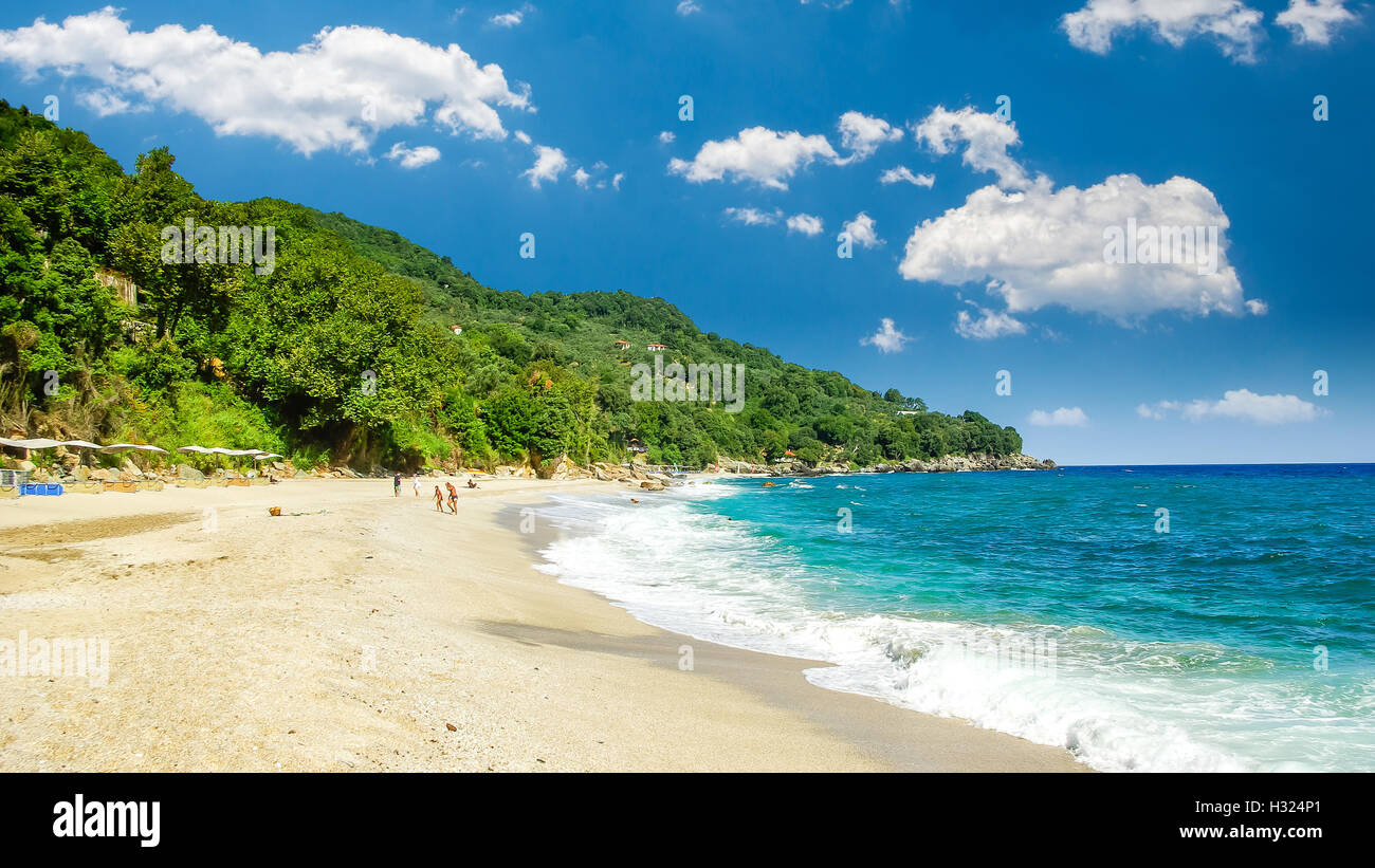 Plaka Strand, Pelio (Pilion, Pilio), Griechenland Stockfotografie - Alamy