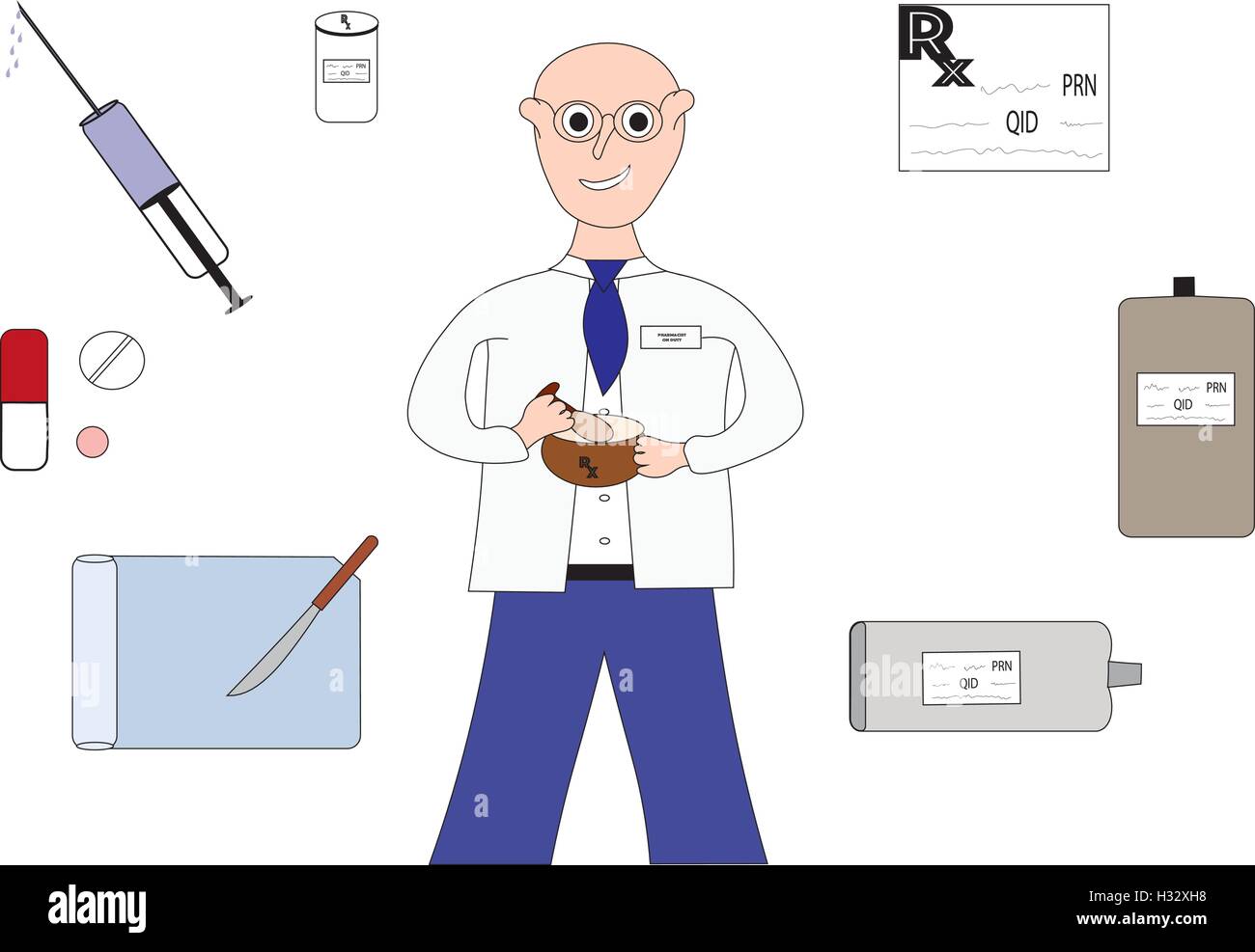 Comic humour injection cartoon syringe -Fotos und -Bildmaterial in ...