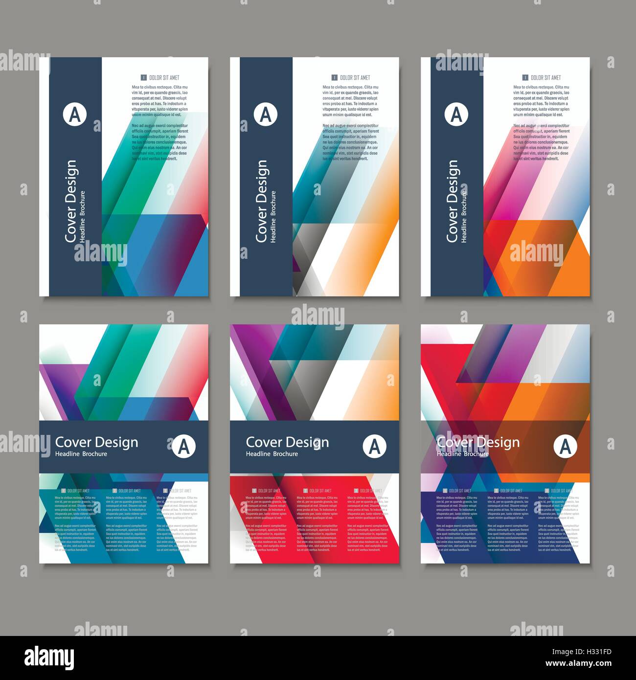 Vektor-Broschüre-Flyer design-Layout-Vorlage, Größe A4, Vorderseite und ...