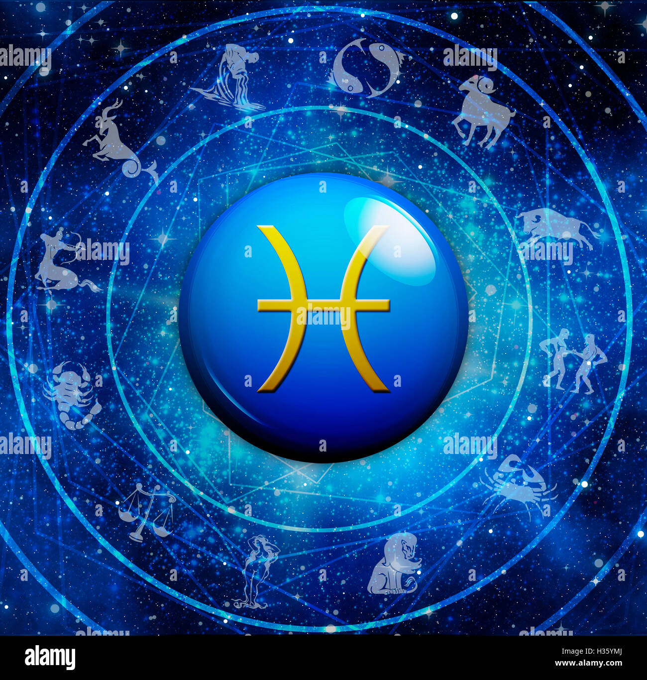 Pisces zodiac -Fotos und -Bildmaterial in hoher Auflösung – Alamy