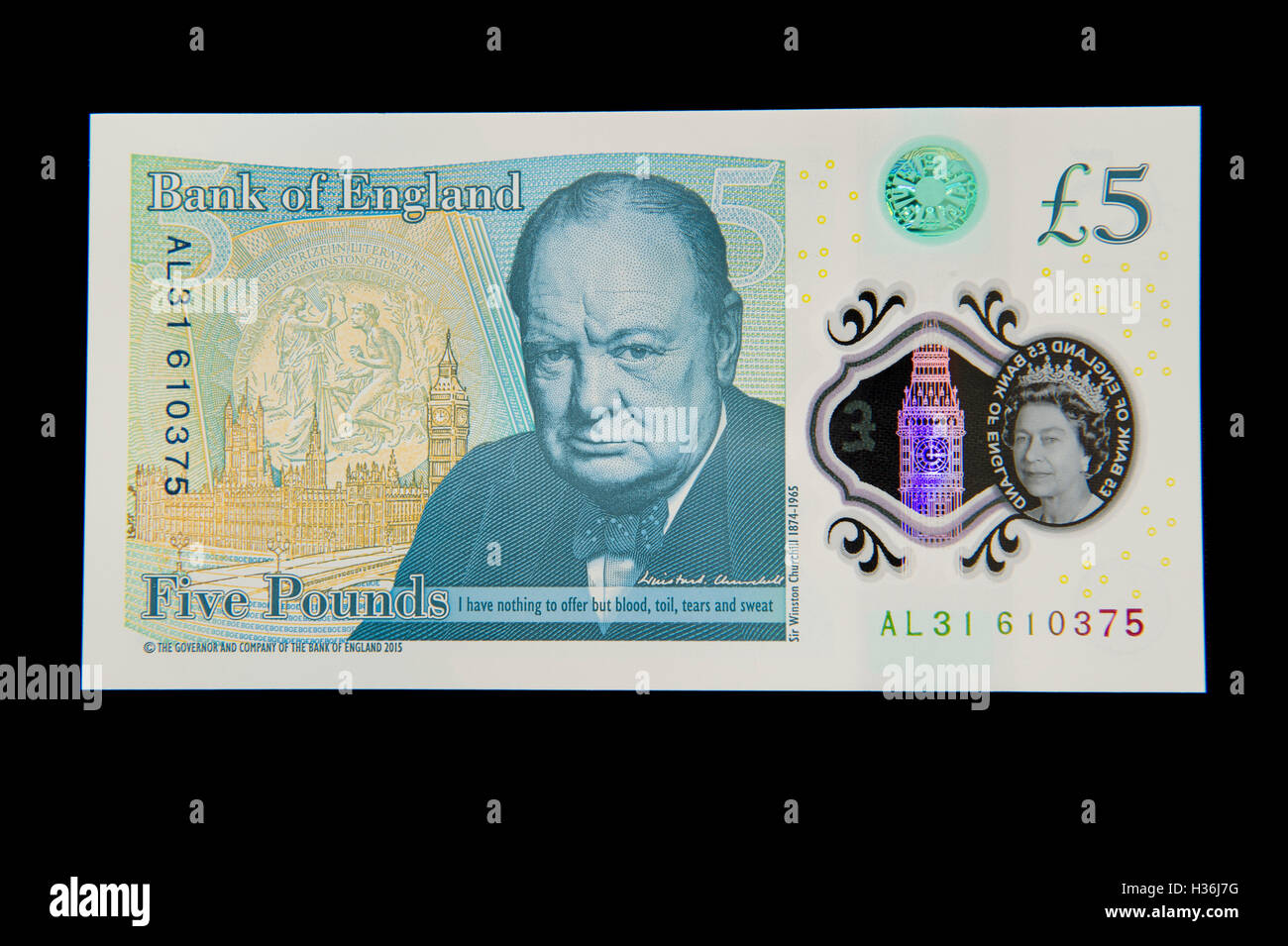 Back english five pound note -Fotos und -Bildmaterial in hoher ...