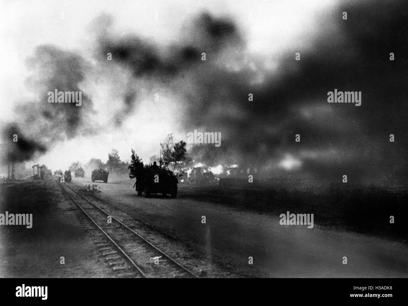 Vormarsch der deutschen Truppen an der Ostfront, 1941 Stockfotografie ...