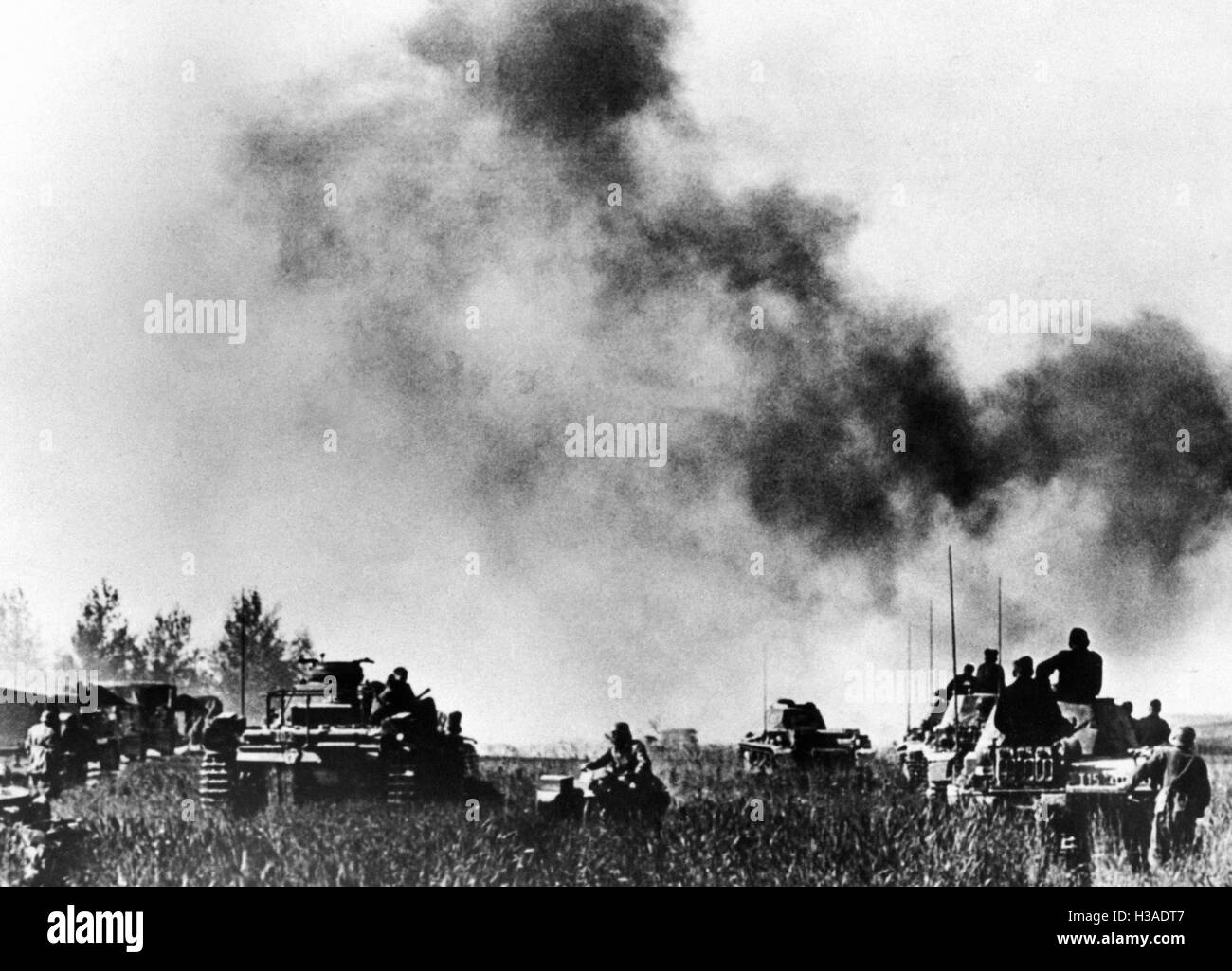 Deutsche Panzer an der Ostfront, 1941 Stockfotografie - Alamy