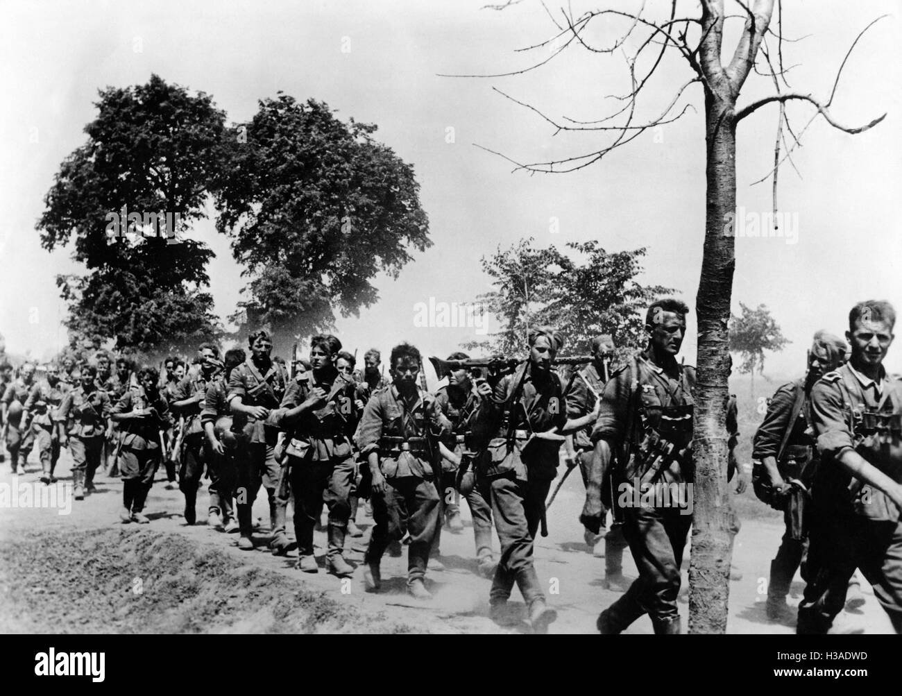 German infantry column -Fotos und -Bildmaterial in hoher Auflösung – Alamy