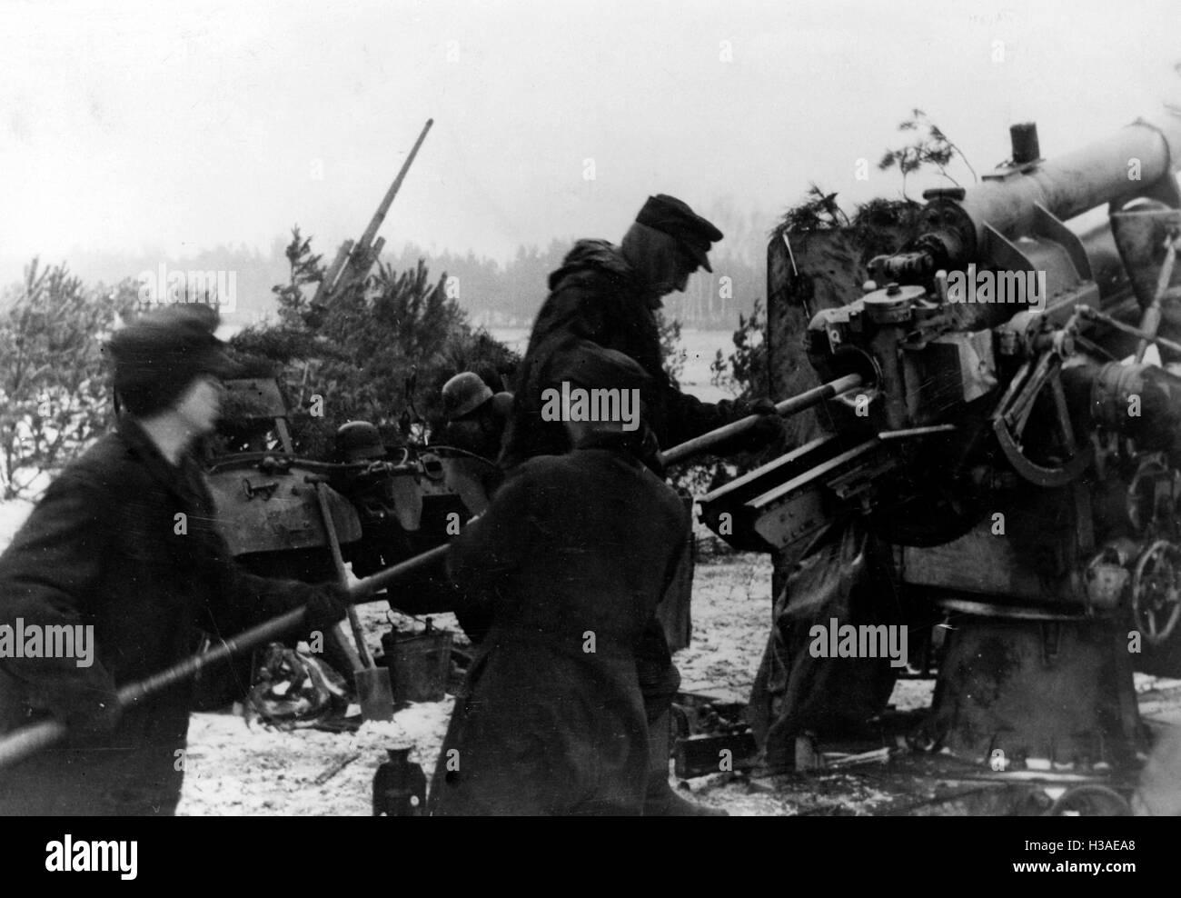 Flak Stellung der Luftwaffe, 1945 Stockfotografie - Alamy