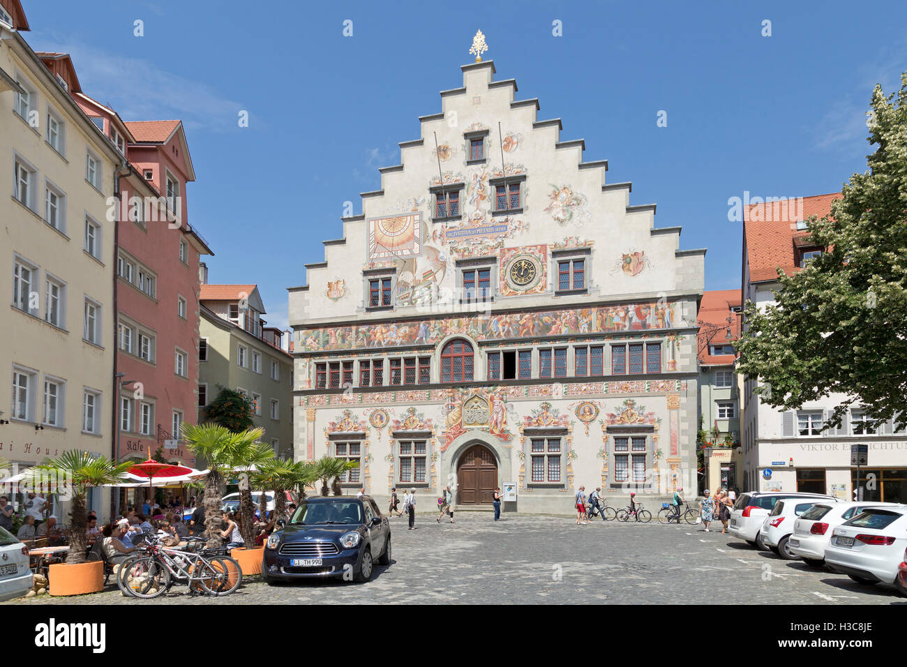 Rathaus, Altstadt, Lindau, Bodensee, Bayern, Deutschland Stockfoto ...
