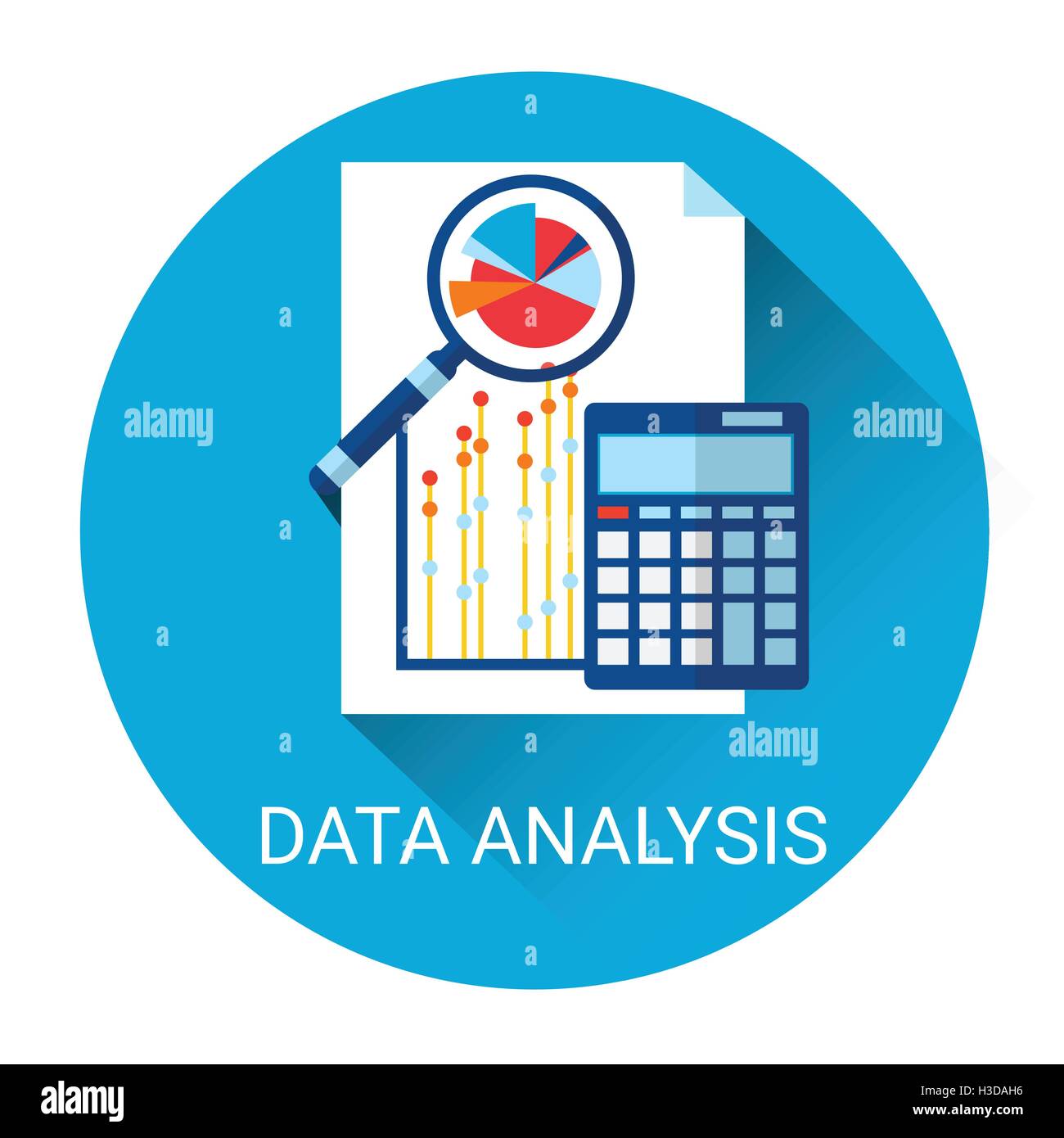 Data analysis symbol -Fotos und -Bildmaterial in hoher Auflösung – Alamy