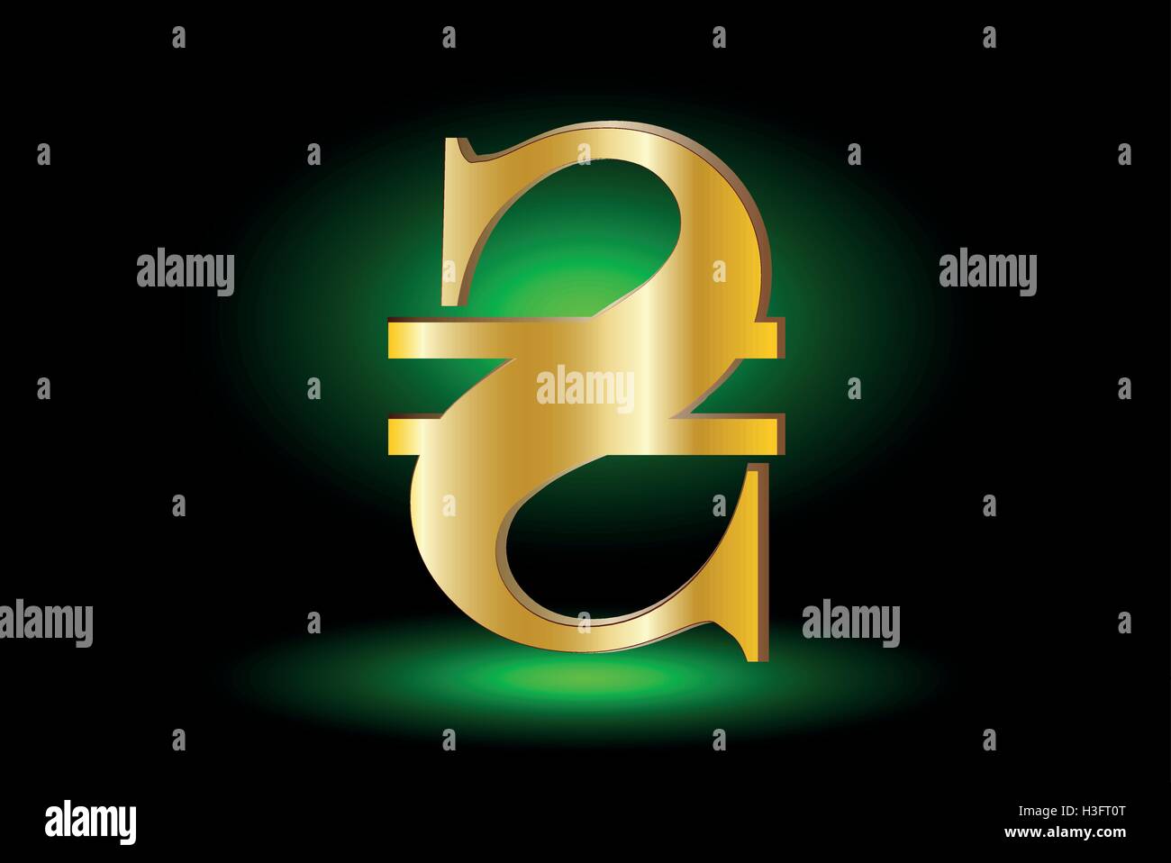 Ukrainische Griwna Zeichen Symbol, Griwna Währungssymbol Stock ...