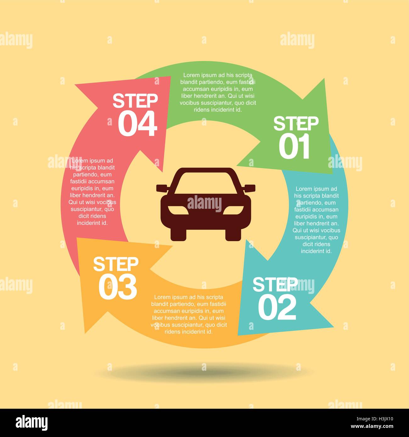Service Infografik Transportschema Stock-Vektorgrafik - Alamy