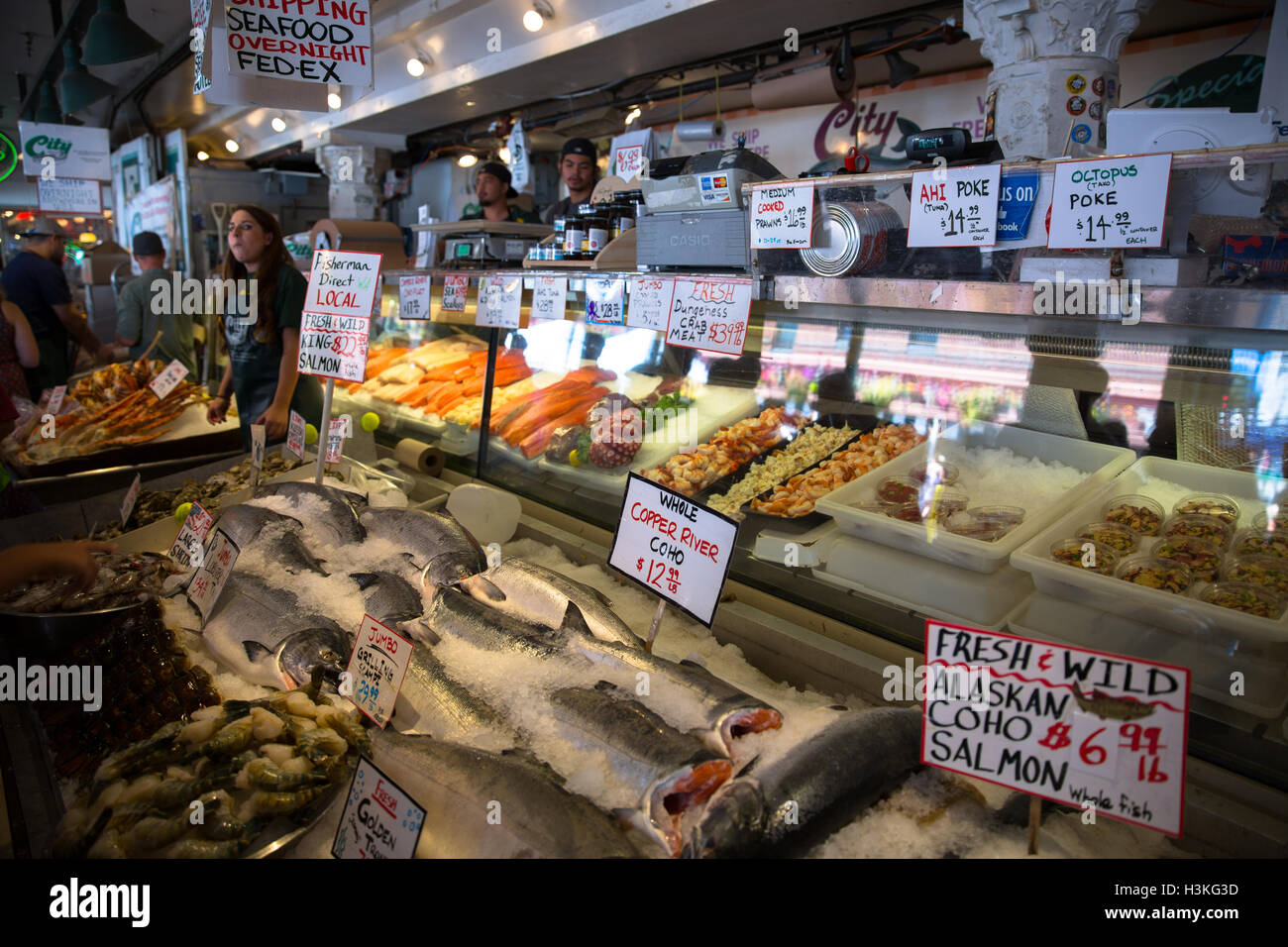 Seattle fish market -Fotos und -Bildmaterial in hoher Auflösung – Alamy
