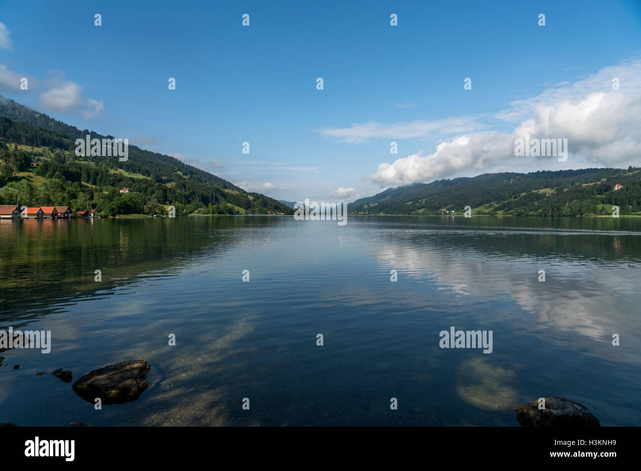 See-Großer Alpsee bei Bühl, Immenstadt Im Allgäu, Oberallgäu, Bayern ...