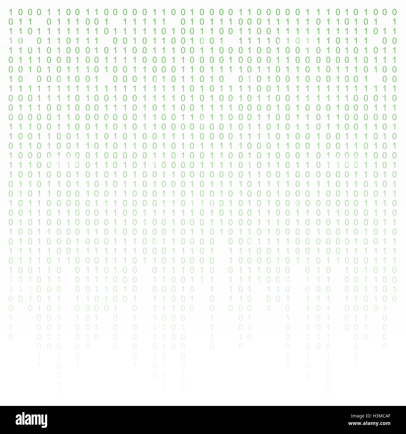 Binär-Code grün-weißen Hintergrund mit Ziffern auf dem Bildschirm ...
