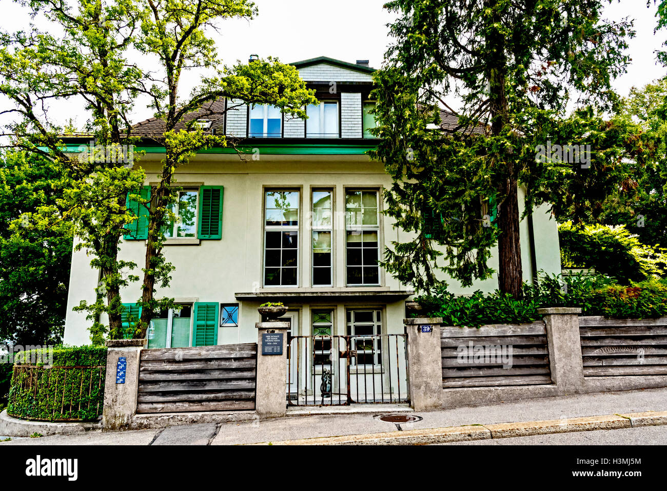 Wohnhaus von Thomas Mann in Kilchberg, Zürich, Alte Landstraße 39 ...