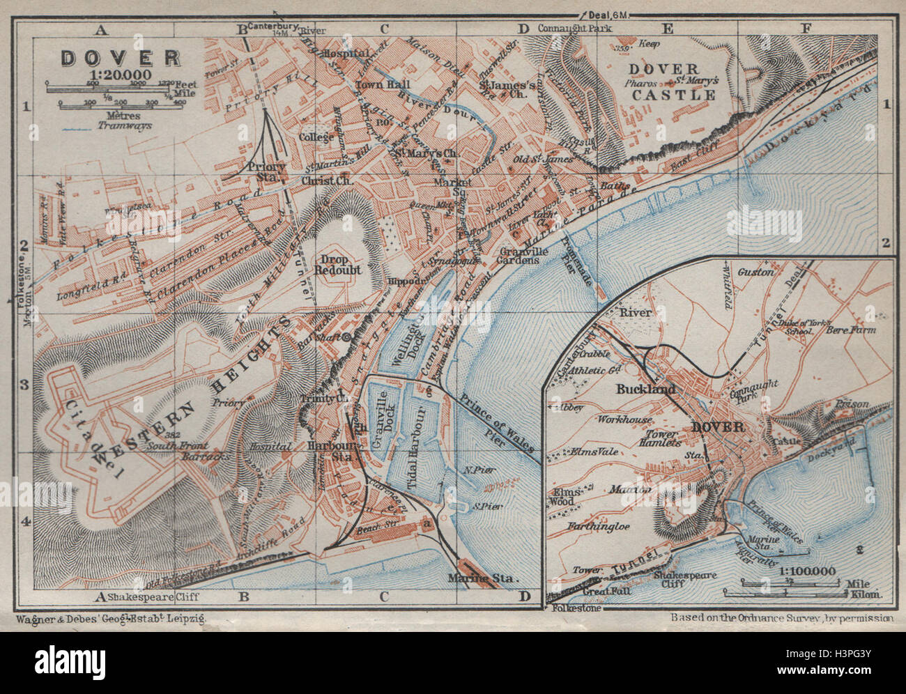 Antique map of dover -Fotos und -Bildmaterial in hoher Auflösung – Alamy