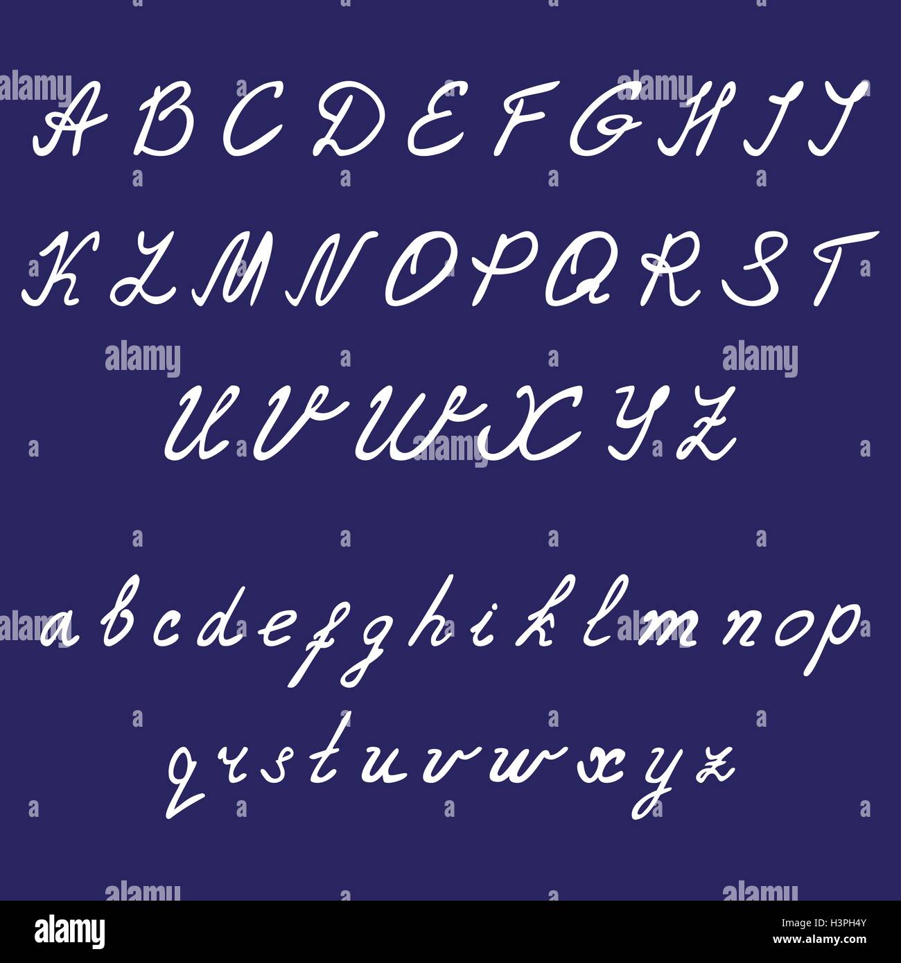 Kursive Buchstaben Stockfotos und -bilder Kaufen - Alamy