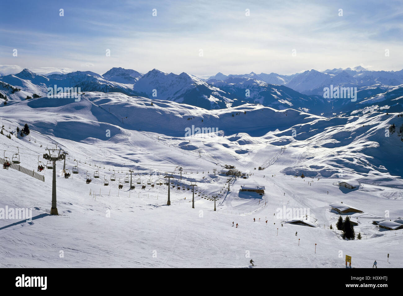 Österreich, Tirol, Kitzbüheler Horn, Ski Area, Berglandschaft, Winter ...