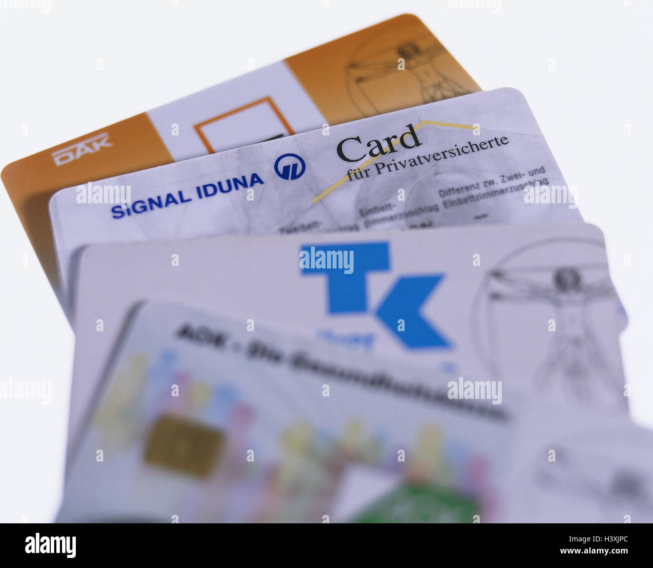 Krankenversicherung-Karten, Krankenkassen, anders, öffentliche ...