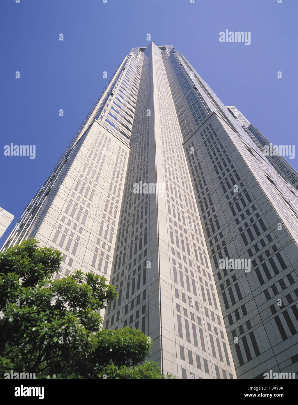 Japan, Tokyo Metropolitan Government Building, 246 m, von unten, Asien ...