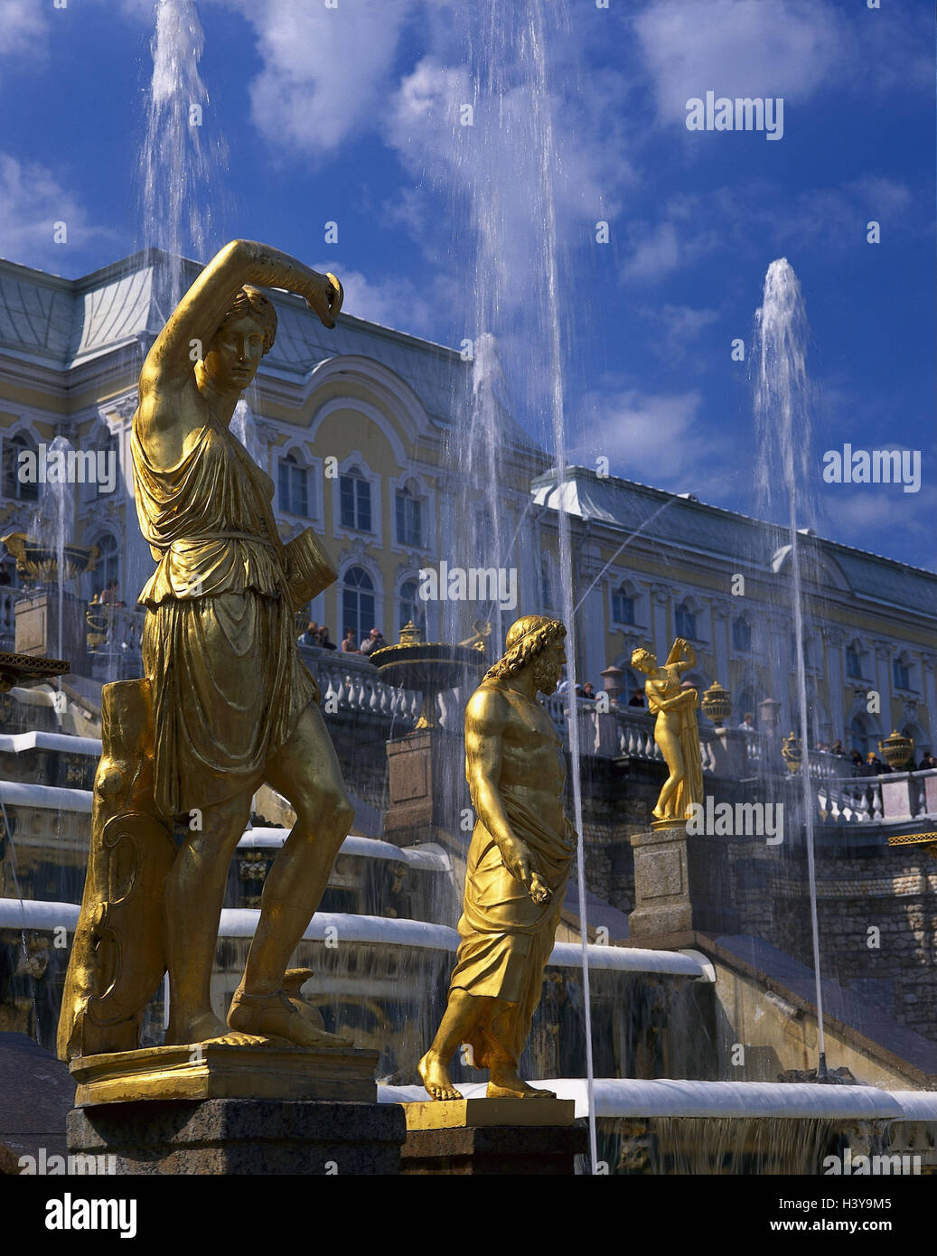 Russland, St.Petersburg, Peter Hof, großer Palast, große Kaskade ...