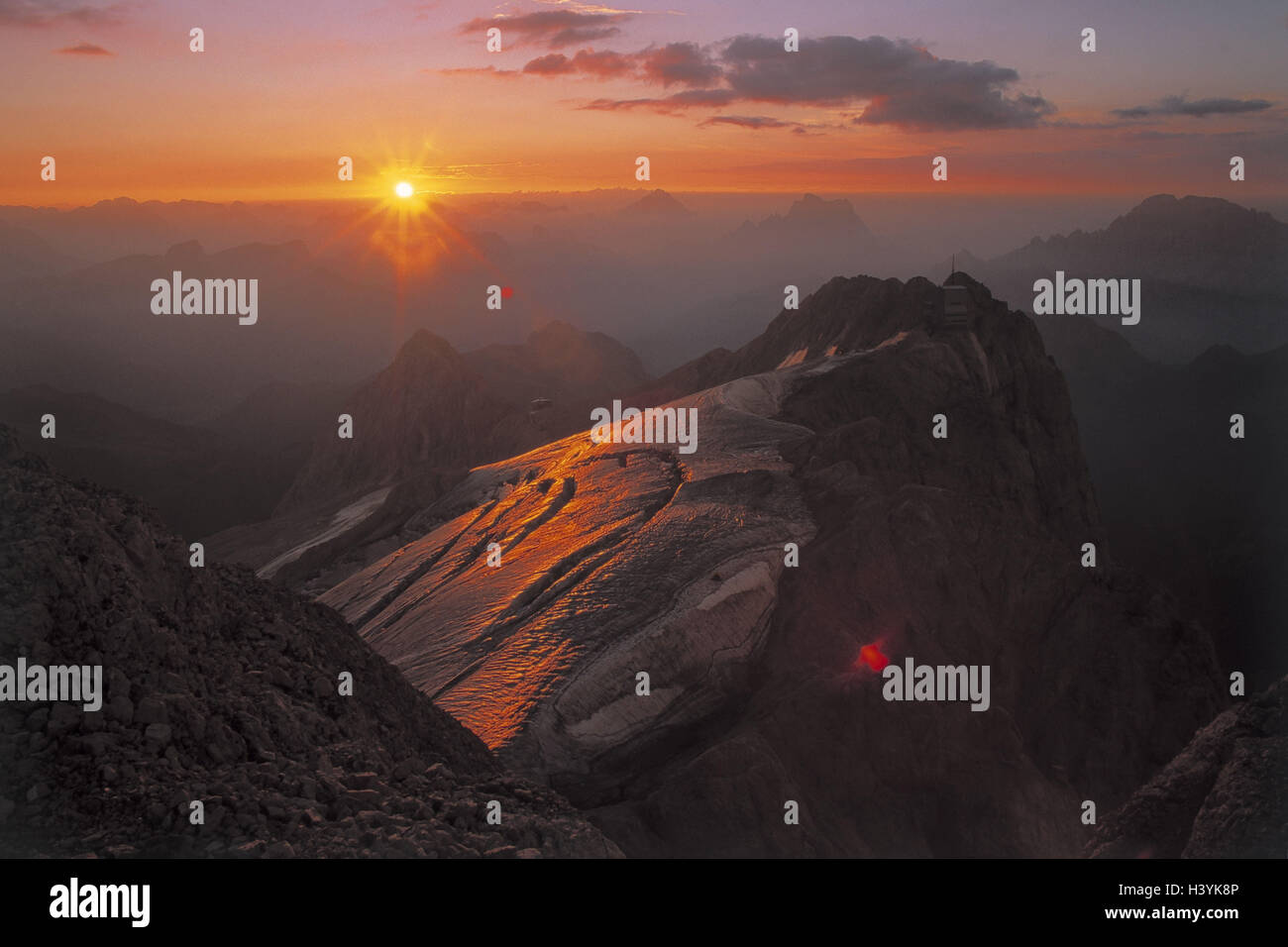 Italien, Südtirol, Lagorai, Dolomiten, Marmolada, Punta Rocca, 3309 m ...