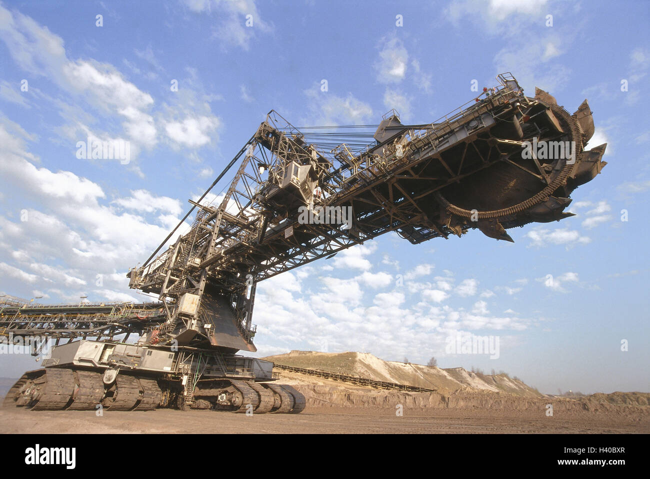 Braunkohle-Tagebau, Schaufelradbagger, Grube, Braunkohle Opus ...