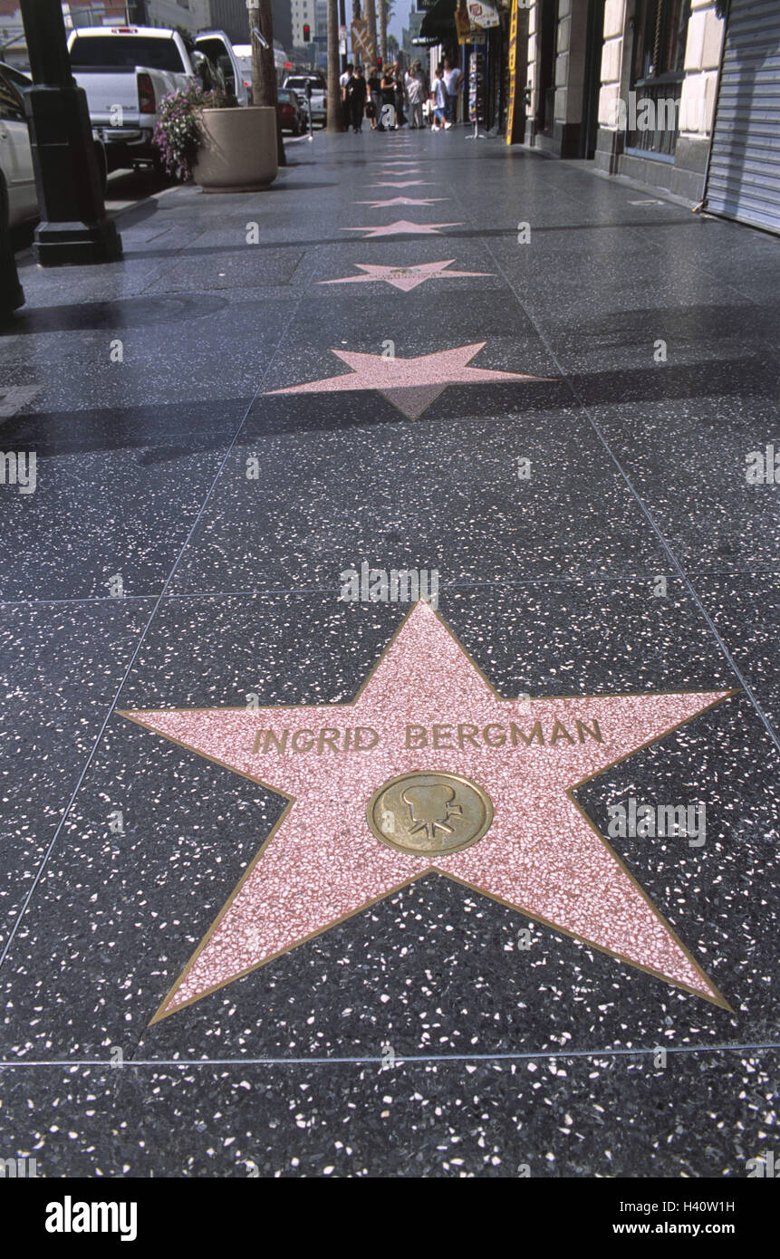 USA, California, Los Angeles, Hollywood, Boulevard, Trommeln Ruhm ...