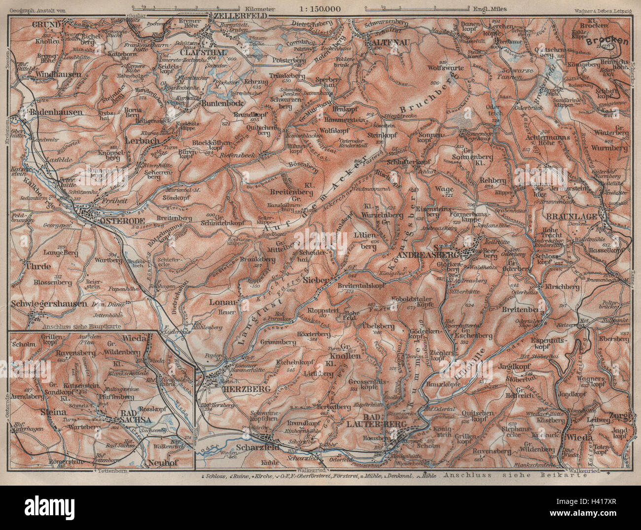 HARZER Berge von Osterode bis zum Brocken. Herzberg St. Andreasberg ...