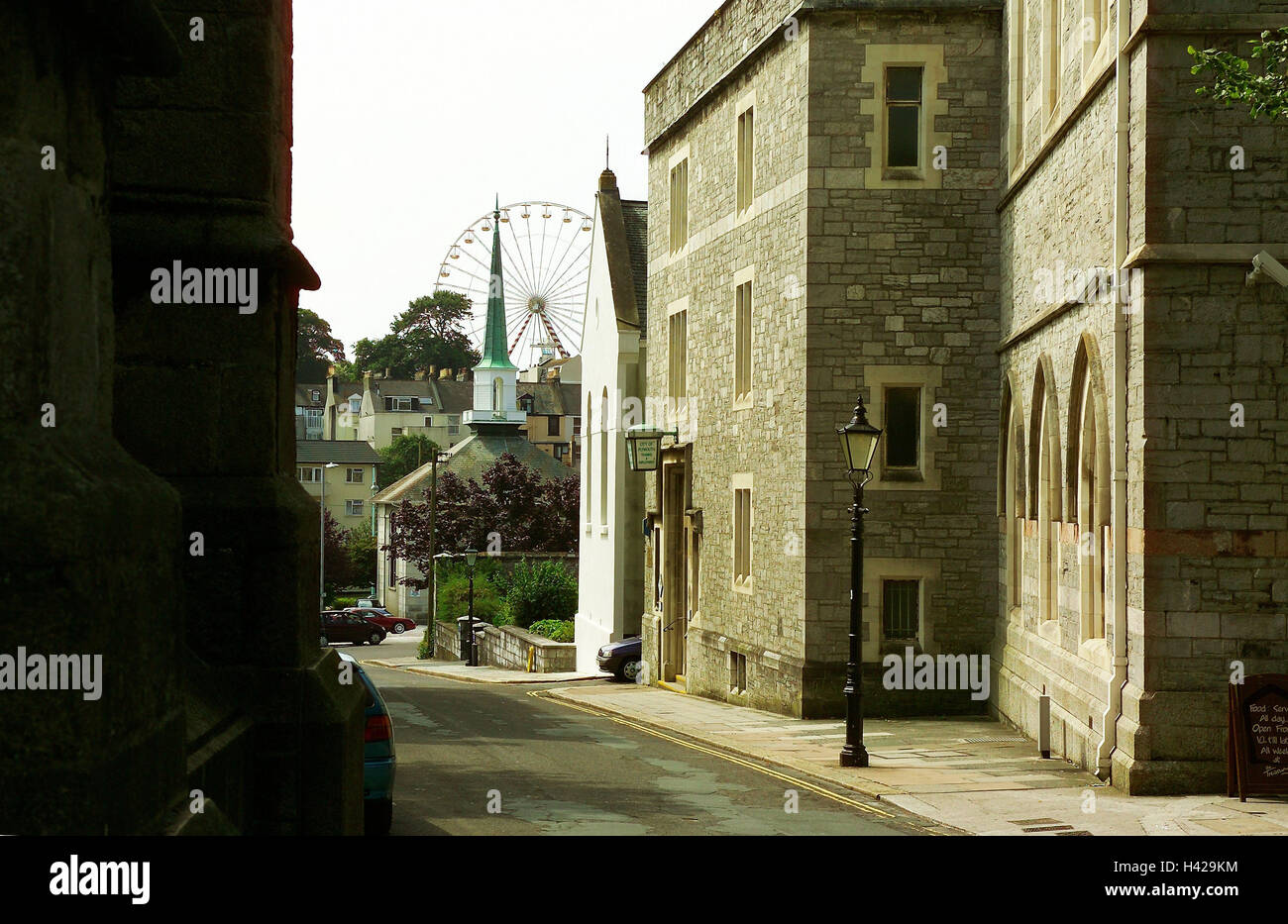 England, Plymouth, Straße, Haus Fassaden, big Dipper, Great Britain ...