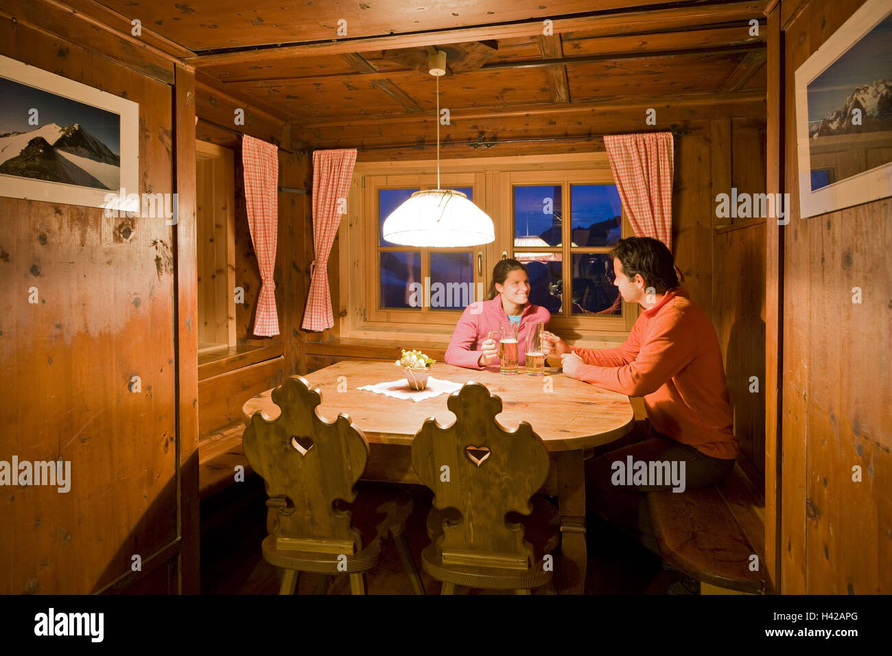 Österreich, Tirol, Ötztaler Alpen, Obergurgl, Ramolhaus, paar ...