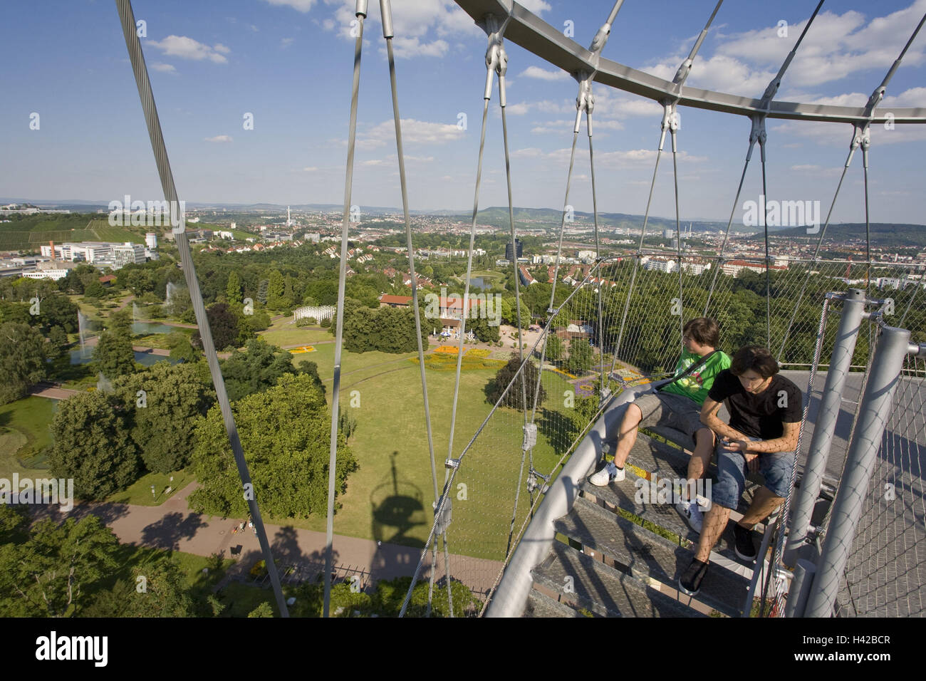 Deutschland, Baden-Wurttemberg, Stuttgart, Höhe Park Berg Killes ...