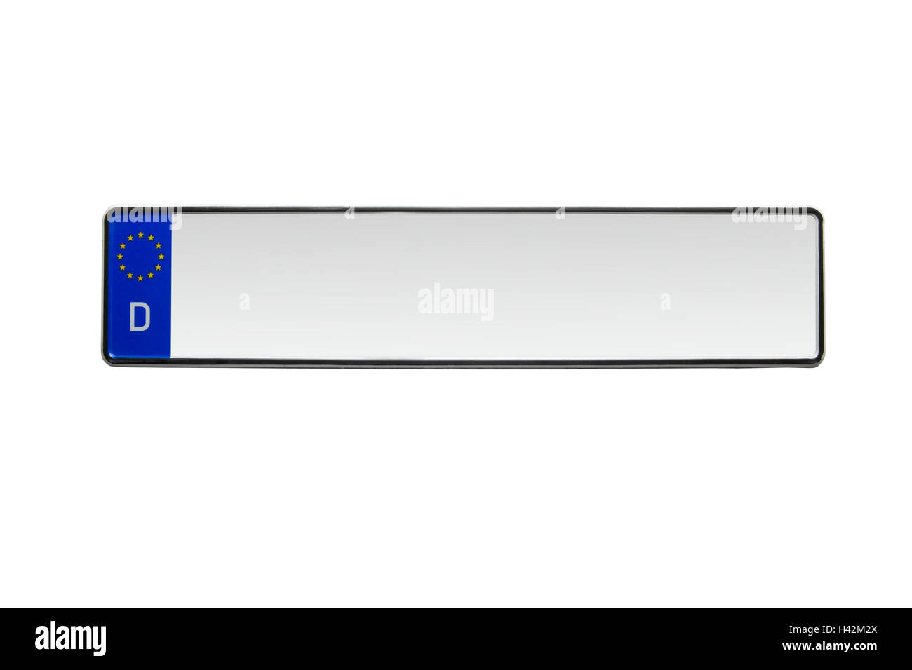 Deutschen Kfz-Kennzeichen auf weißem Hintergrund Stockfotografie - Alamy