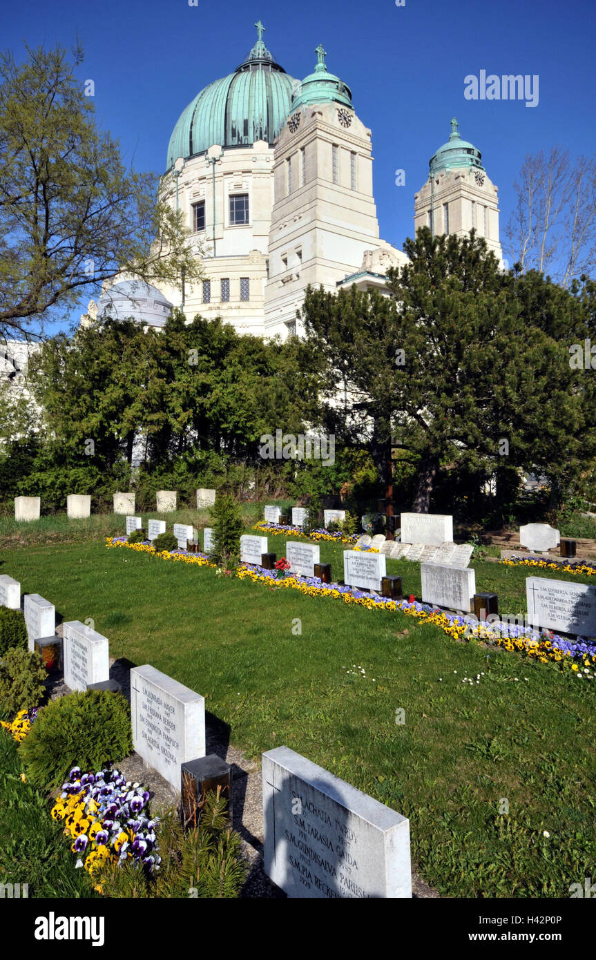 Österreich, Wien, Simmering, Zentralfriedhof, Friedhof, Grabsteine ...