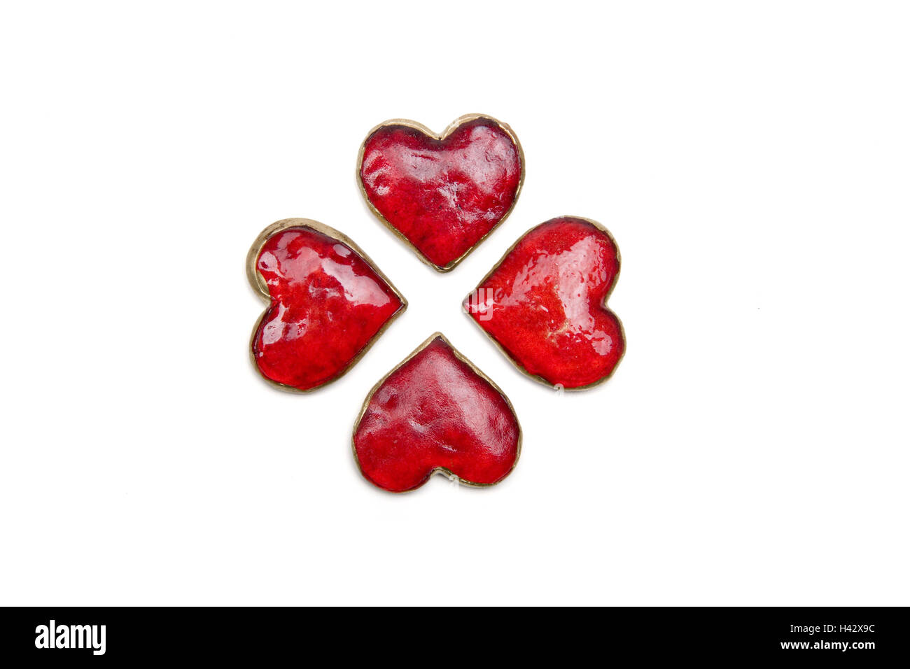 Vier herzen -Fotos und -Bildmaterial in hoher Auflösung – Alamy