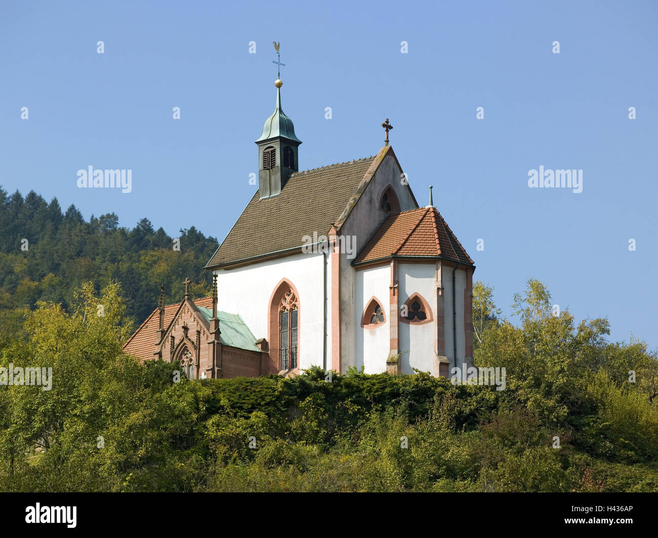 Deutschland, Baden-Wurttemberg, Weisenbach, Wendelinuskapelle, Herbst ...