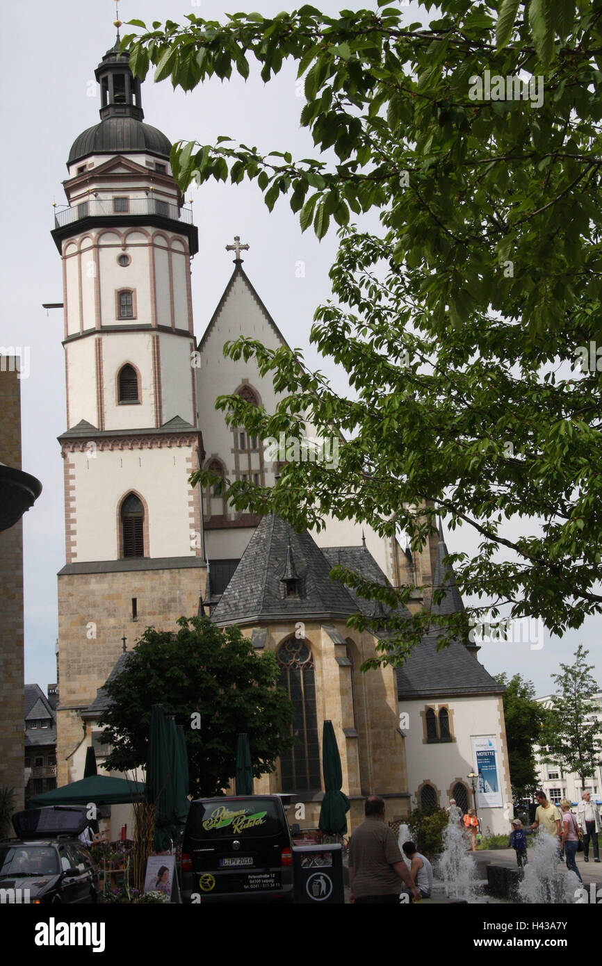 Deutschland, Sachsen, Leipzig, Thomas Kirche, Kirche, Kirche, Kirchturm ...