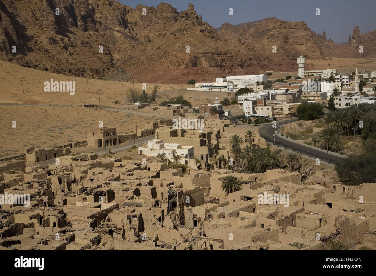 Saudi-Arabien, Al-Ula, Stadt anzeigen, al-Madina, Old Town ...