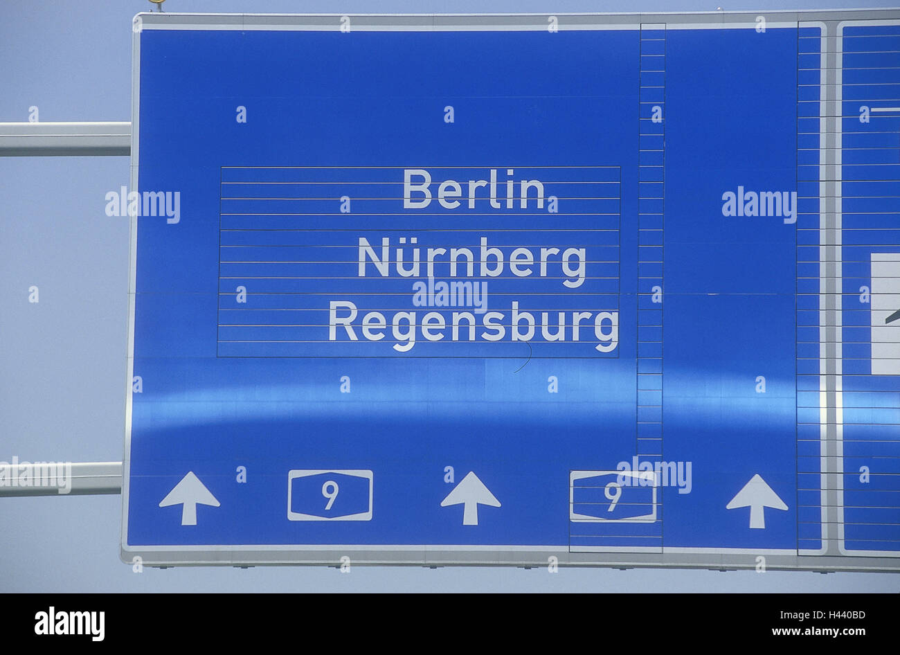 Orientierung Autobahnschild Stockfotos und -bilder Kaufen - Alamy