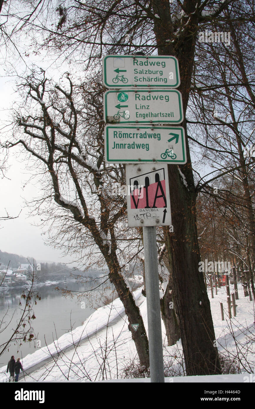 Deutschland, Bayern, Passau, Zyklus, Spuren, Zeichen, Detail, Fluss ...