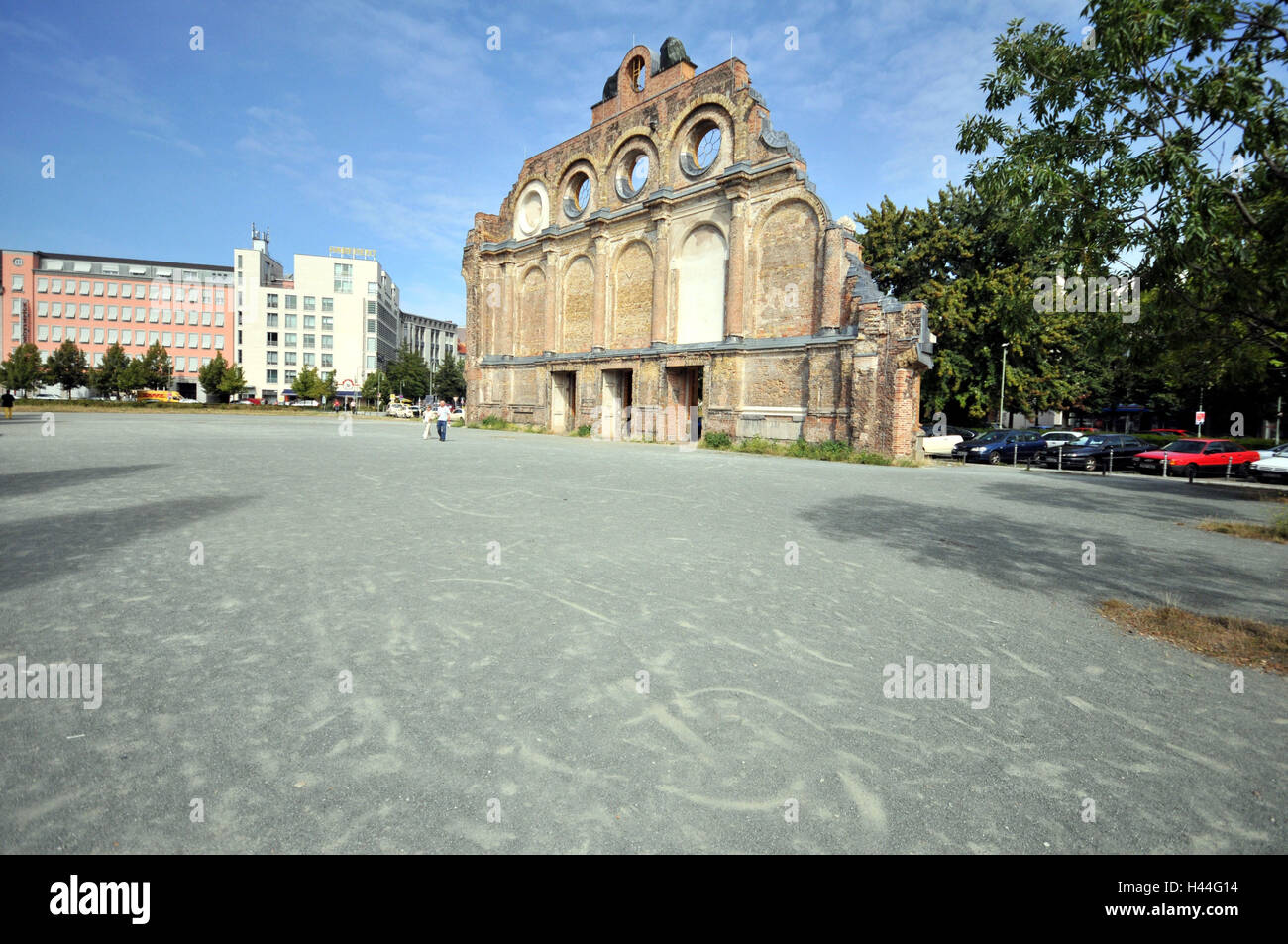 Anhalter Bahnhof, Ruine, Fassade, Askanischer Platz, Berlin ...