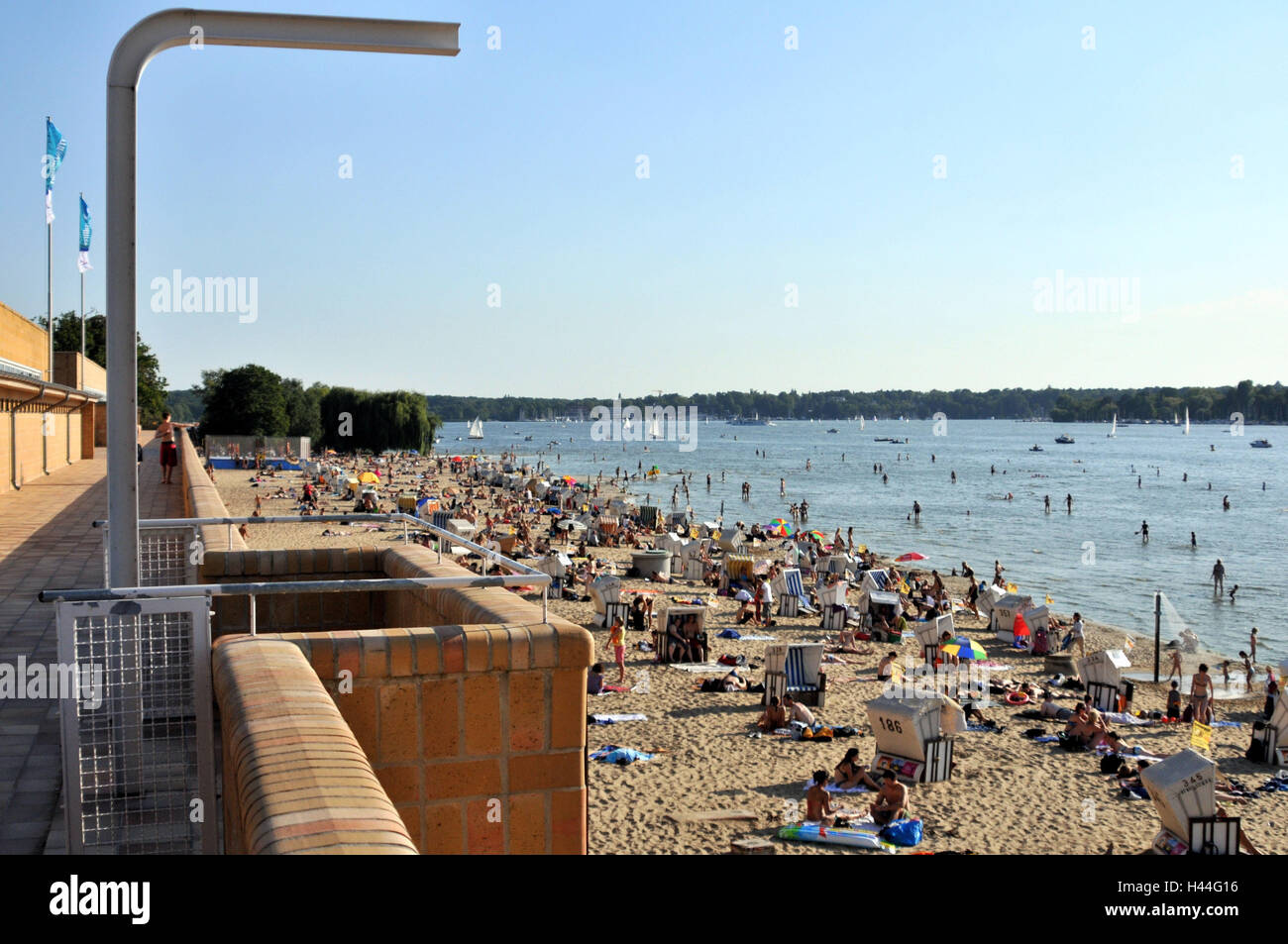 Strand Strandbad Wannsee, Nikolassee, Berlin, Deutschland ...
