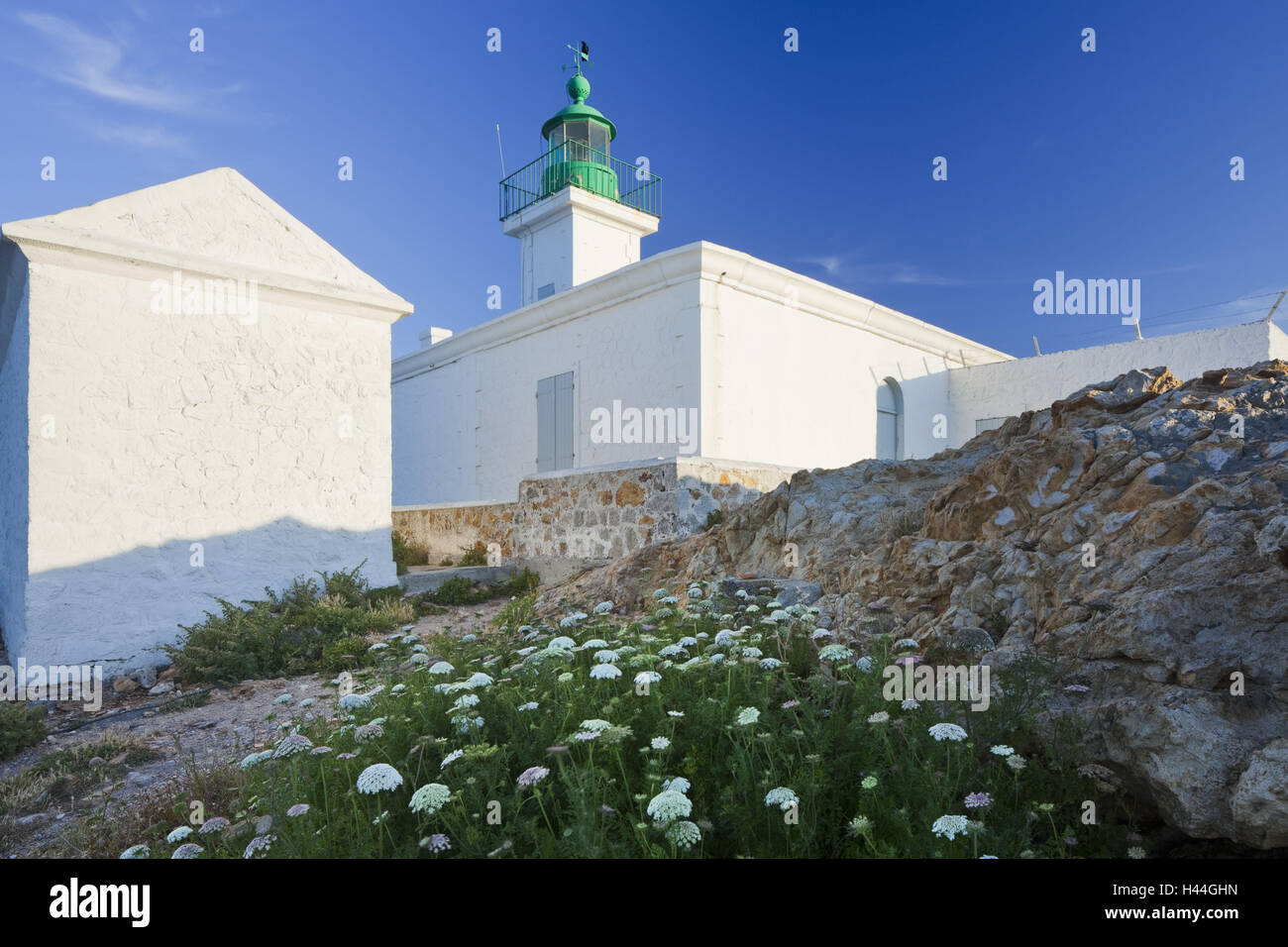 Frankreich, Korsika, l ' Ile Rousse, Leuchtturm, Phare De La Pietra ...