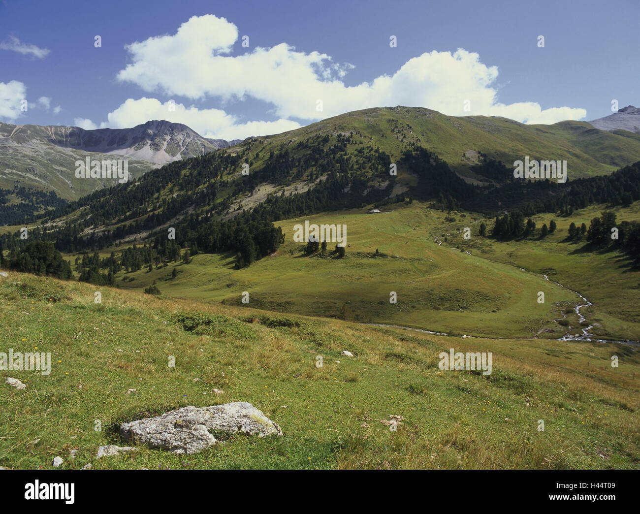 Schweiz, Kanton Graubündens, Unterengadin, Berglandschaft, die ...