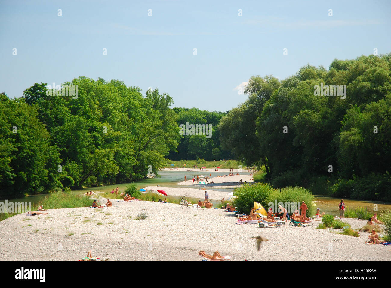 Flaucher at isar river -Fotos und -Bildmaterial in hoher Auflösung – Alamy