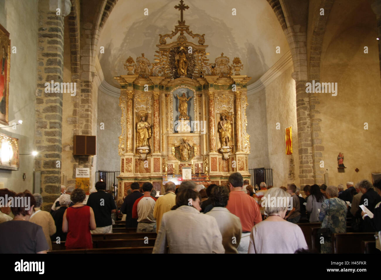 Kirche, katholisch, Service, Gläubige, kein Model-Release, Person ...