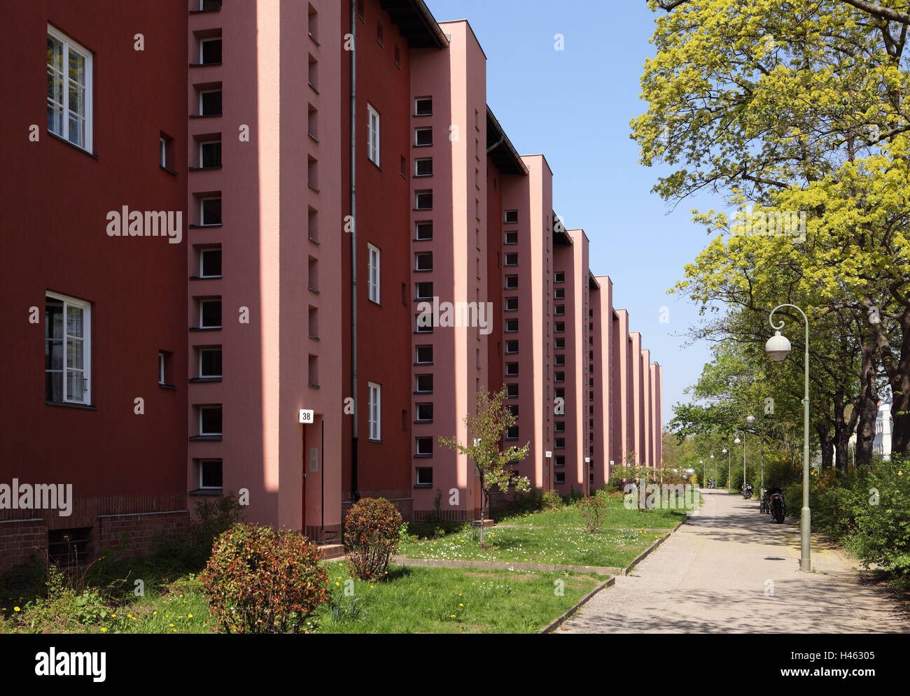 Berlin, UNESCO-Weltkulturerbe, Hufeisen Siedlung, rote Front ...