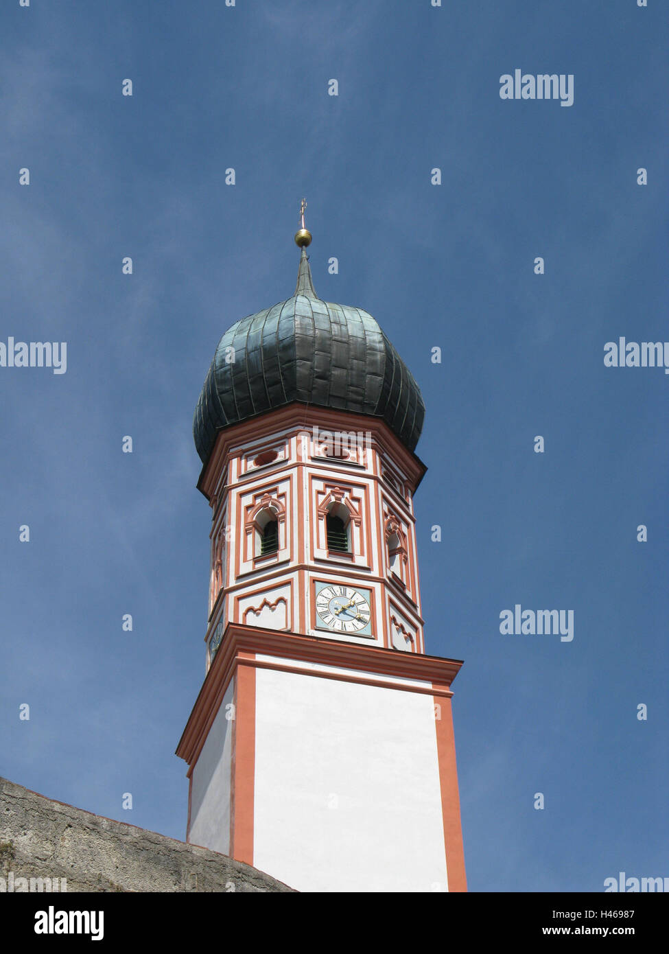 Deutschland, Bayern, Uffing in der Serie See, Kirche St. Agatha, detail ...