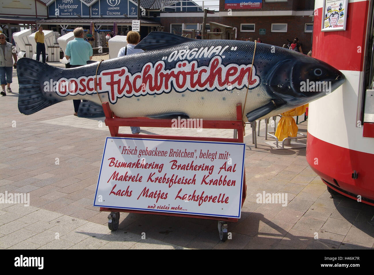 Deutschland, Schleswig - Holstein, Insel Sylt, List, Hafen, Werbung ...