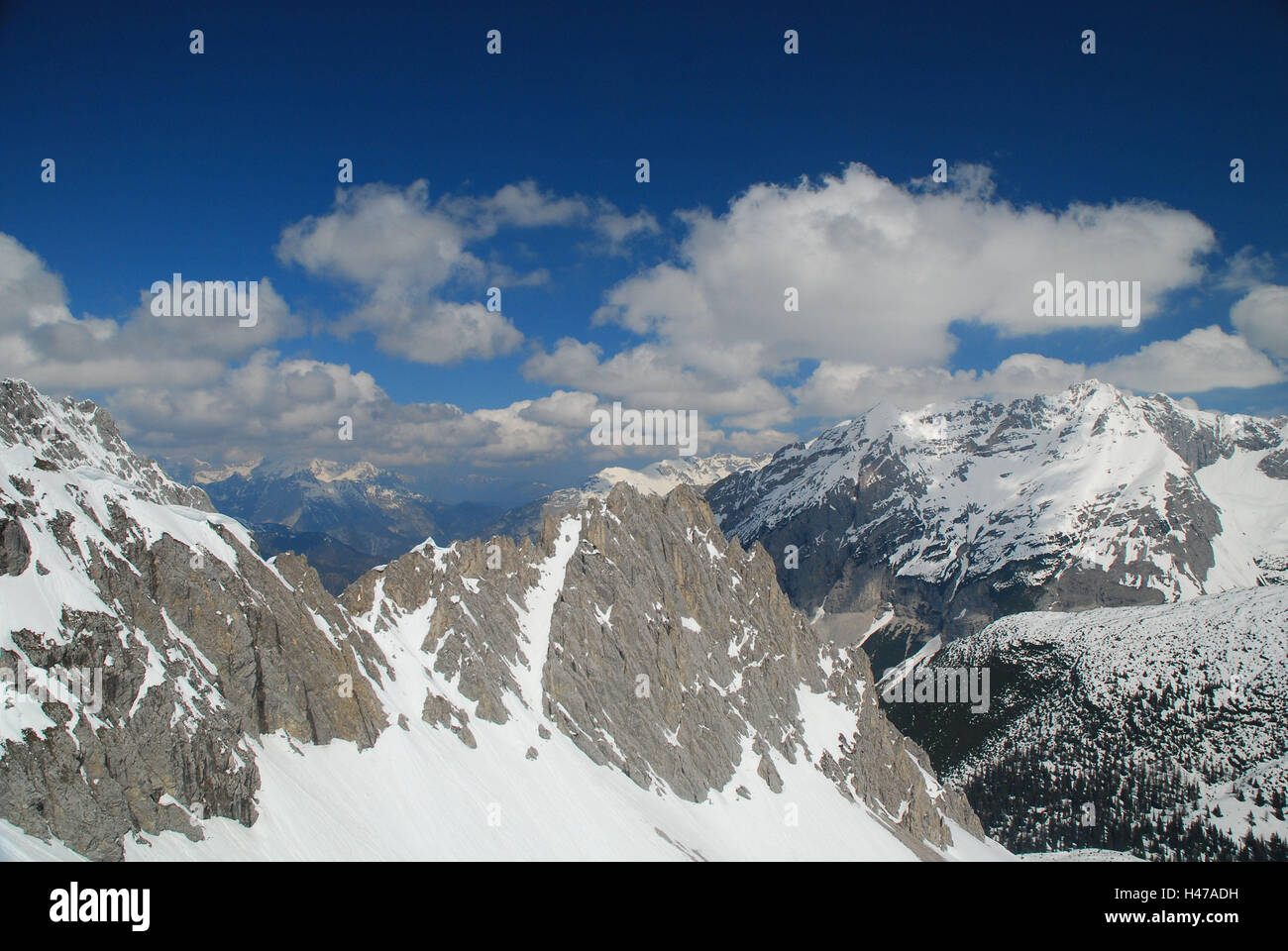 Österreich, Tirol, Innsbruck, Norden Catena, Karwendelgebirges, Schnee ...